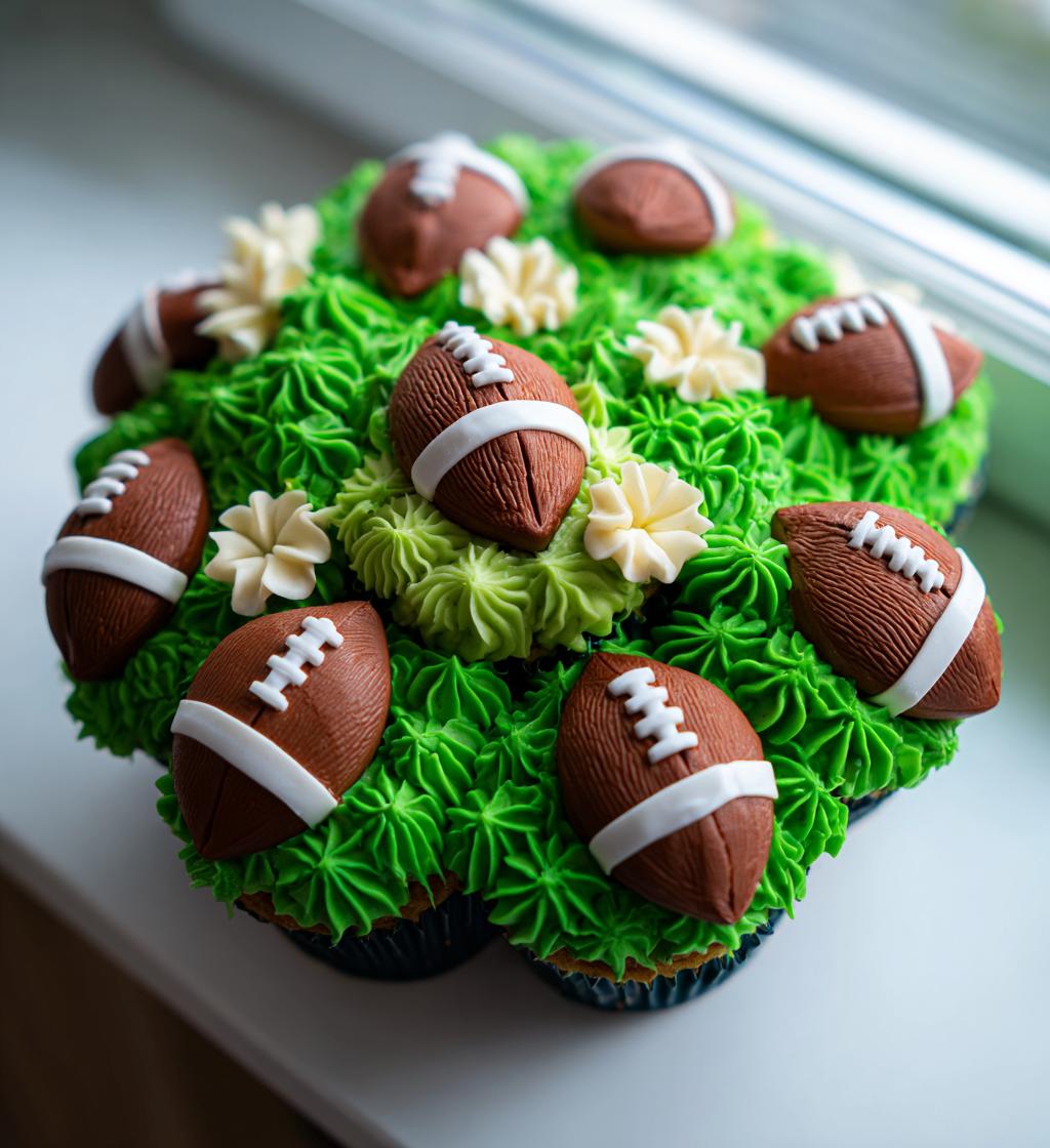 Football Cupcake Pull Apart Cake: A Sweet Game Day Delight – Vihaad ...
